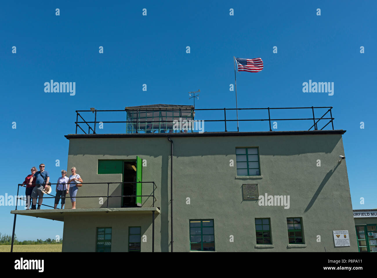 Zweiten Weltkrieg Airfield control tower Museum, das in Gedenken an den ...