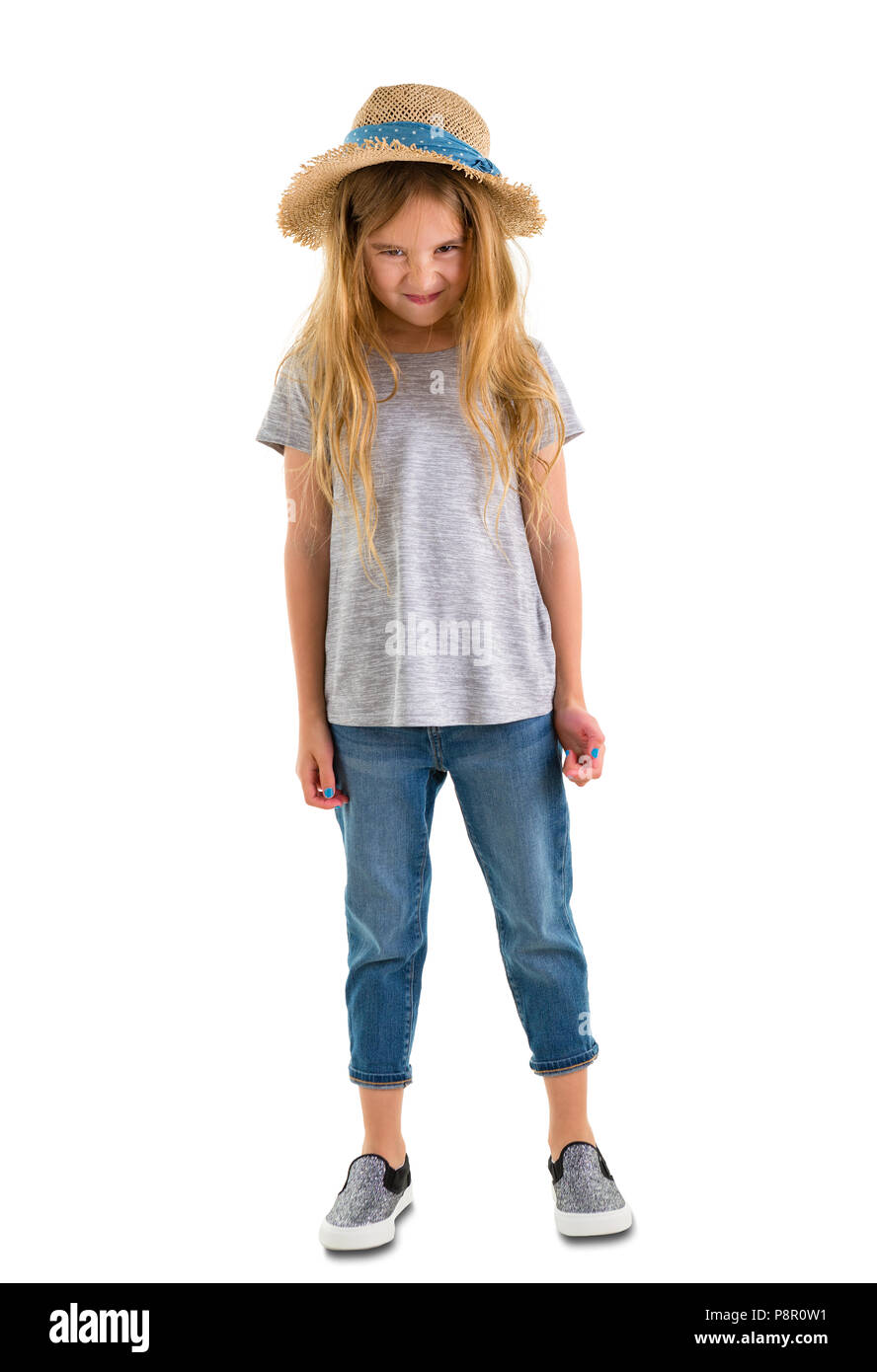 Schüchternes mädchen Ausgeschnittene Stockfotos und -bilder - Alamy