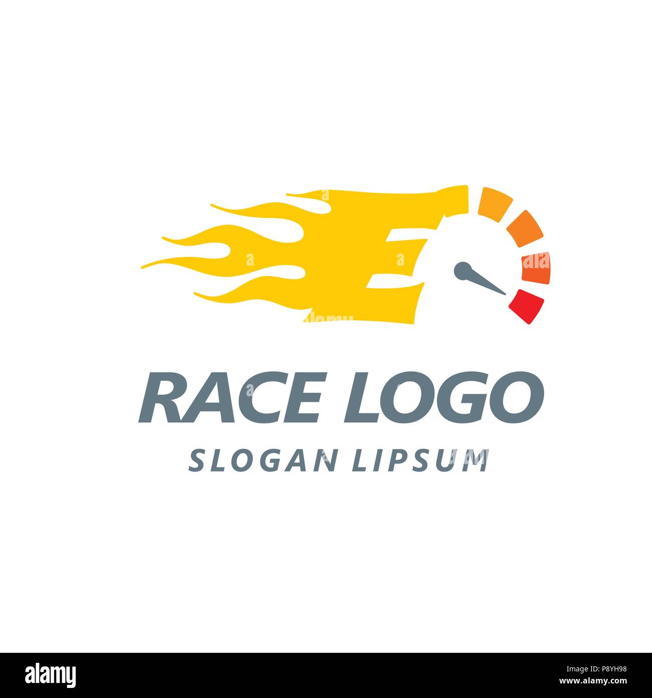 Tachometer logo Symbol Vektor eps Abbildung 10. Isolierte Abzeichen ...