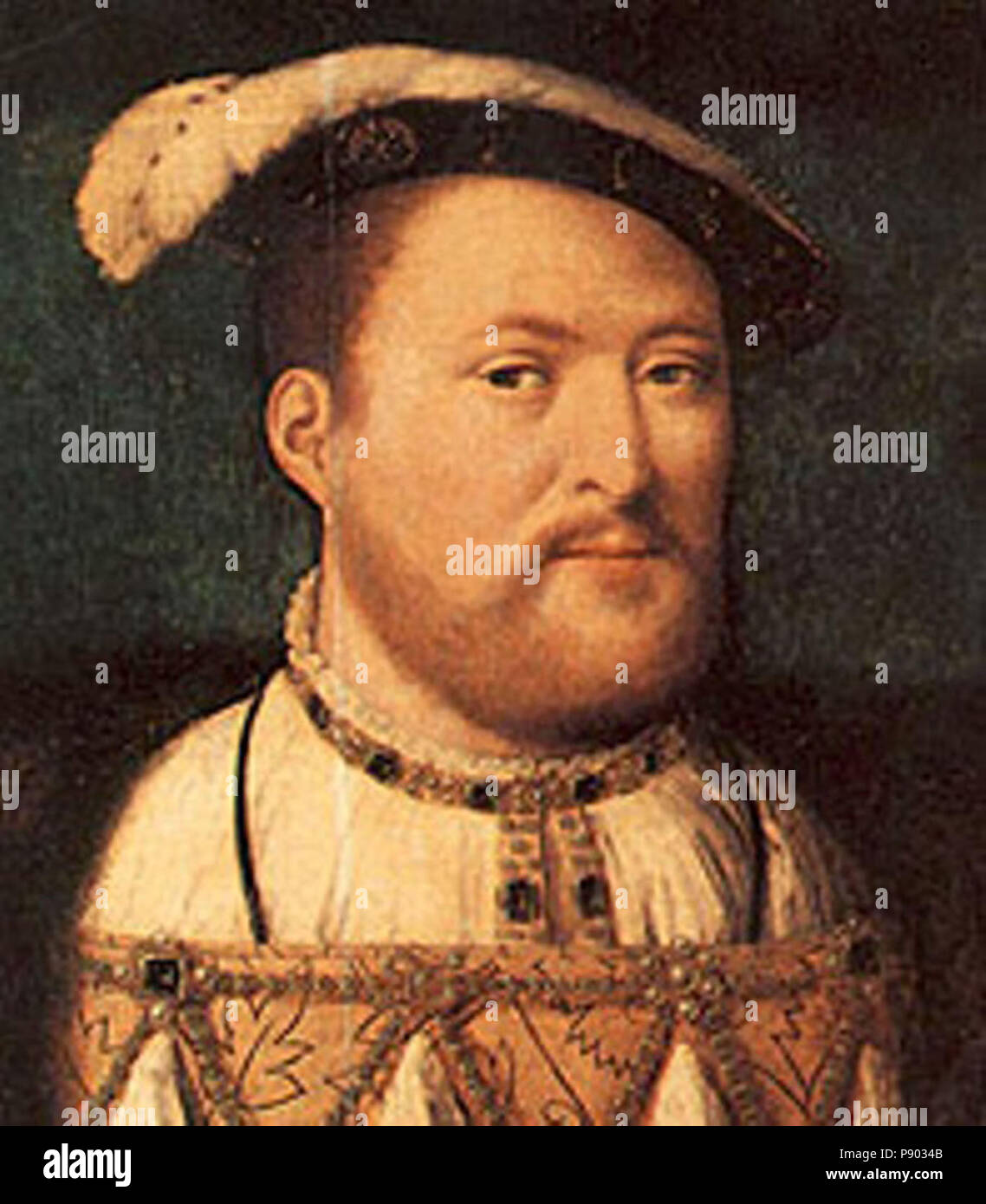 König Henry VIII portrait Stockfotografie - Alamy
