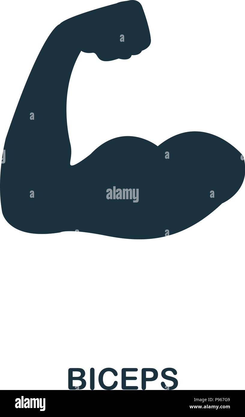 Biceps Strong Arm Muscle Icon Stockfotos und -bilder Kaufen - Alamy