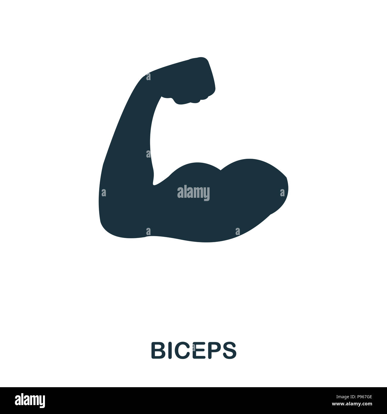 Bizeps Symbol. Premium Style Icon Design. UI. Abbildung: bizeps-Symbol ...