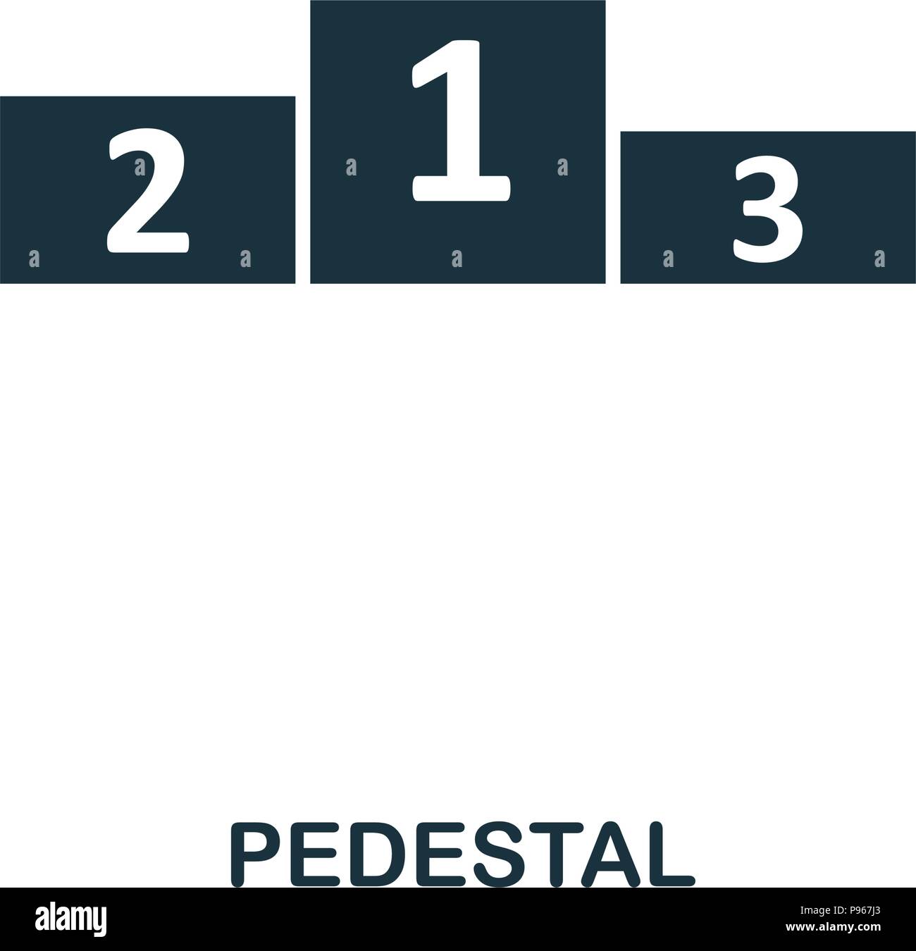 Sockel-Symbol. Premium Style Icon Design. UI. Abbildung: Sockel-Symbol ...