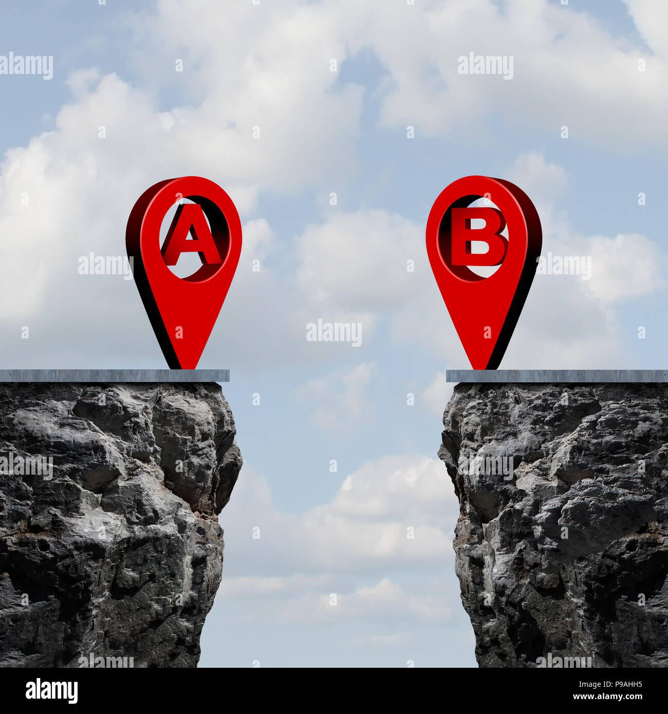 Roadmap start ziel -Fotos und -Bildmaterial in hoher Auflösung – Alamy