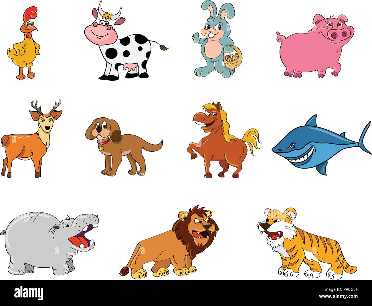 Cartoon Tiere Stockfotos und -bilder Kaufen - Alamy