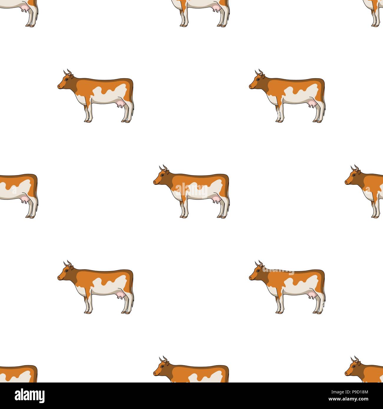 Landwirtschaft, Tier, Hintergrund, Rind, Rind, Kalb, Cartoon, Vieh ...