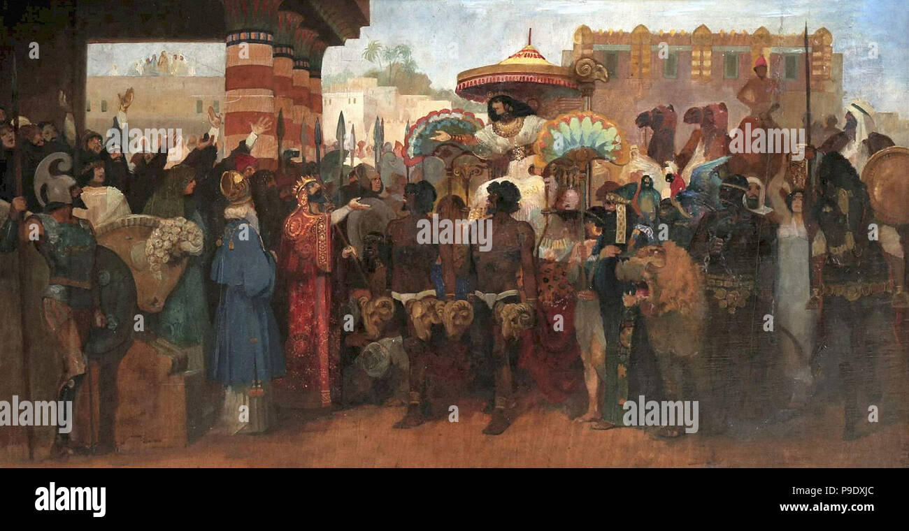 The arrival of the queen of sheba -Fotos und -Bildmaterial in hoher ...