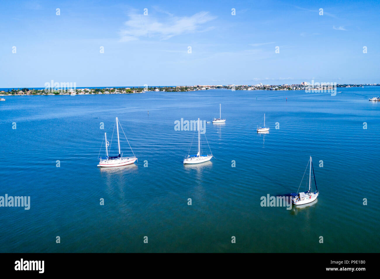 St. Saint Petersburg Florida, Madeira Beach, Boca Ciega Bay Water, Golf ...