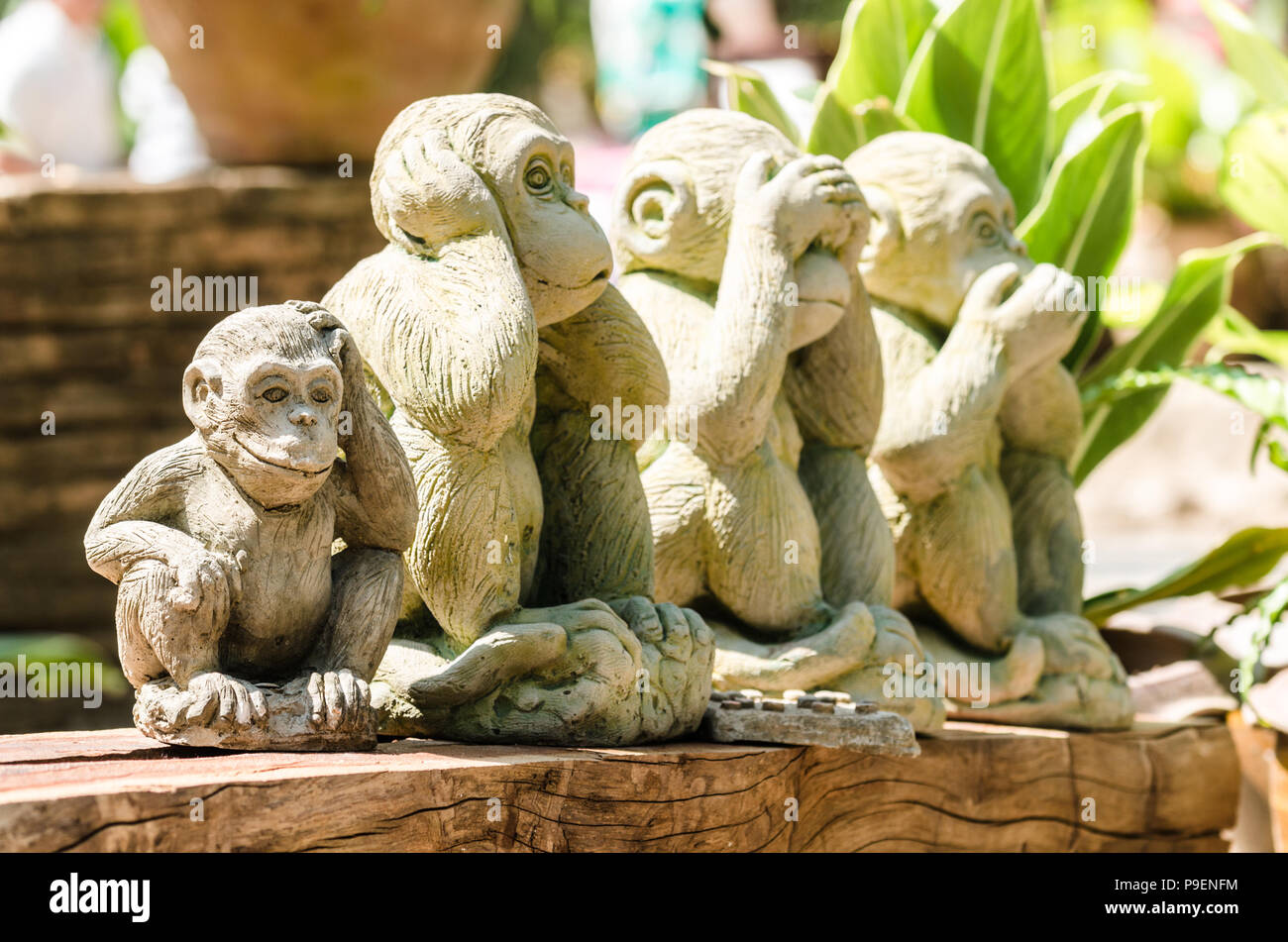 Drei weise affen -Fotos und -Bildmaterial in hoher Auflösung – Alamy