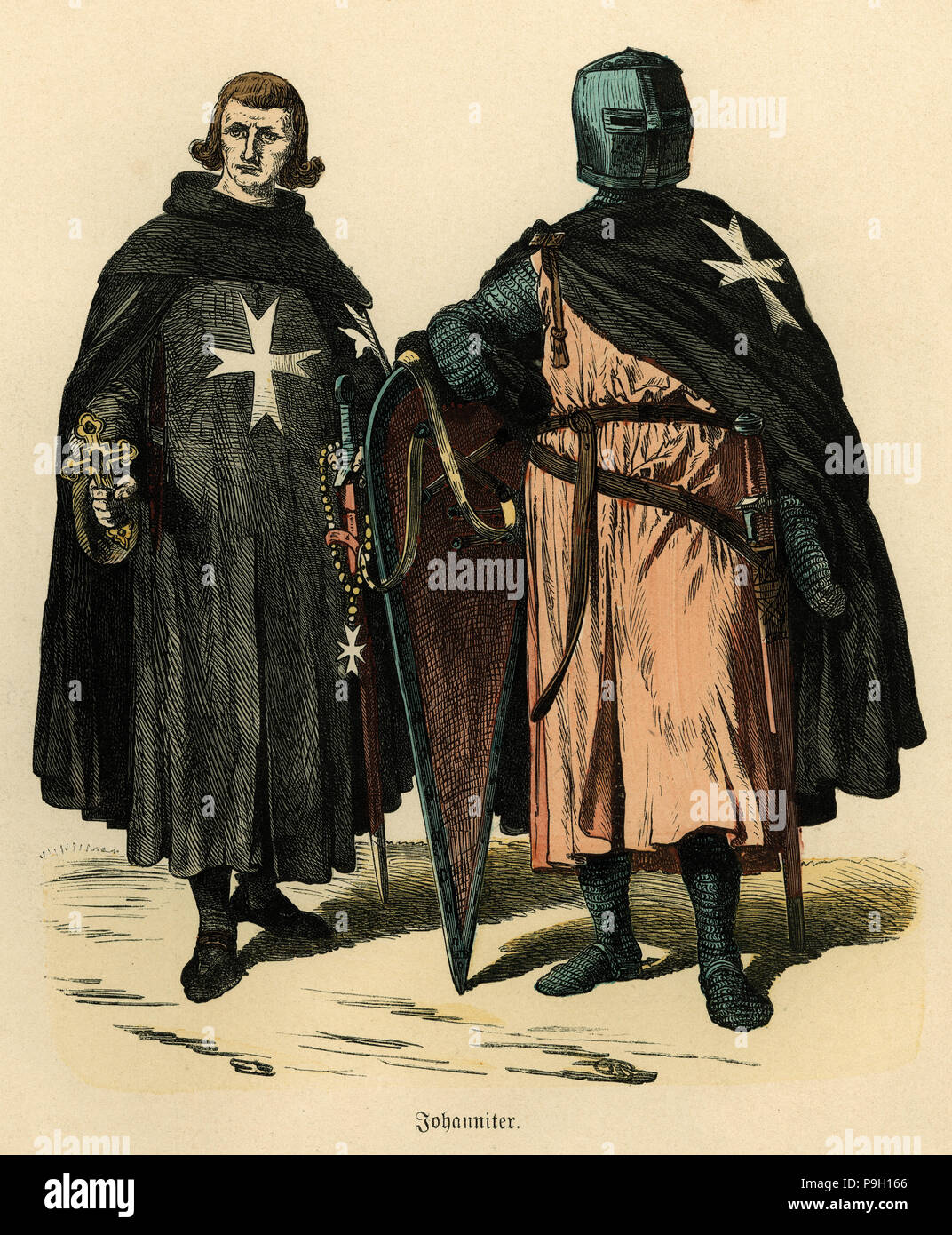 Ritter des Ordens vom Hospital des Heiligen Johannes oder Malta mit ... Ritter des Ordens vom Hospital des Heiligen Johannes oder Malta mit ...