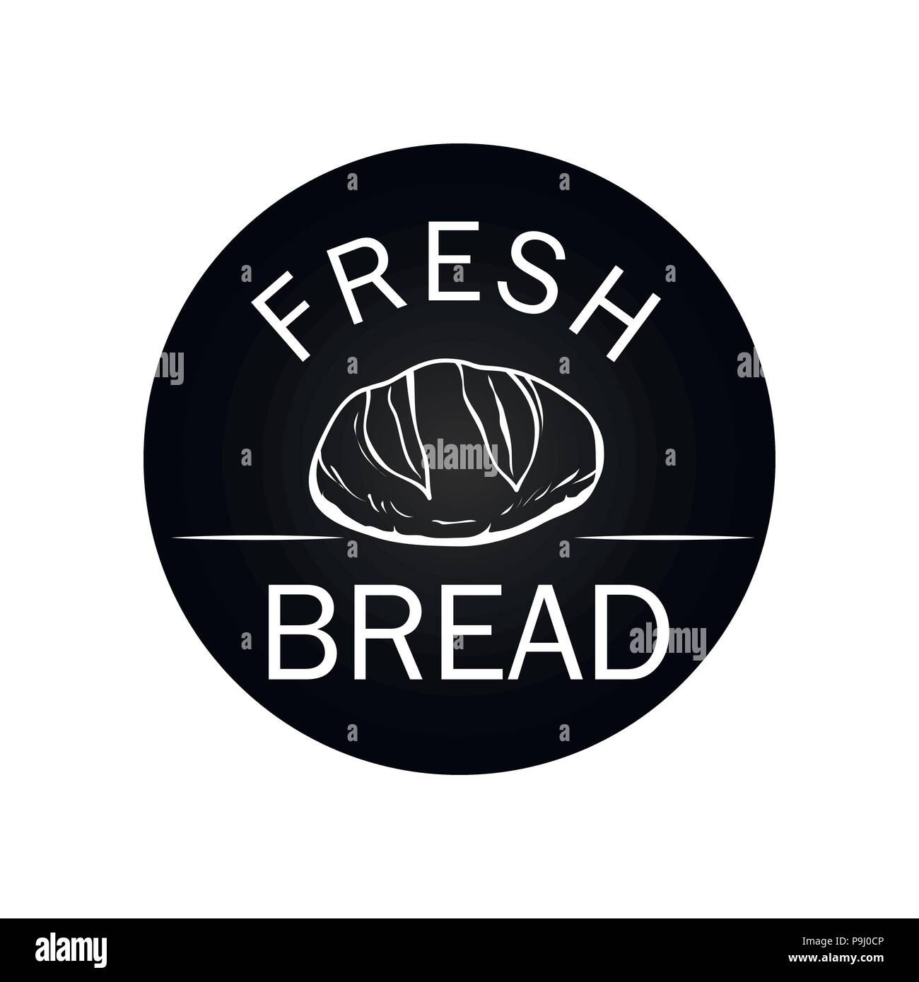 Schild, Logo oder Namen für einen Backshop mit Brot und Süßigkeiten ...