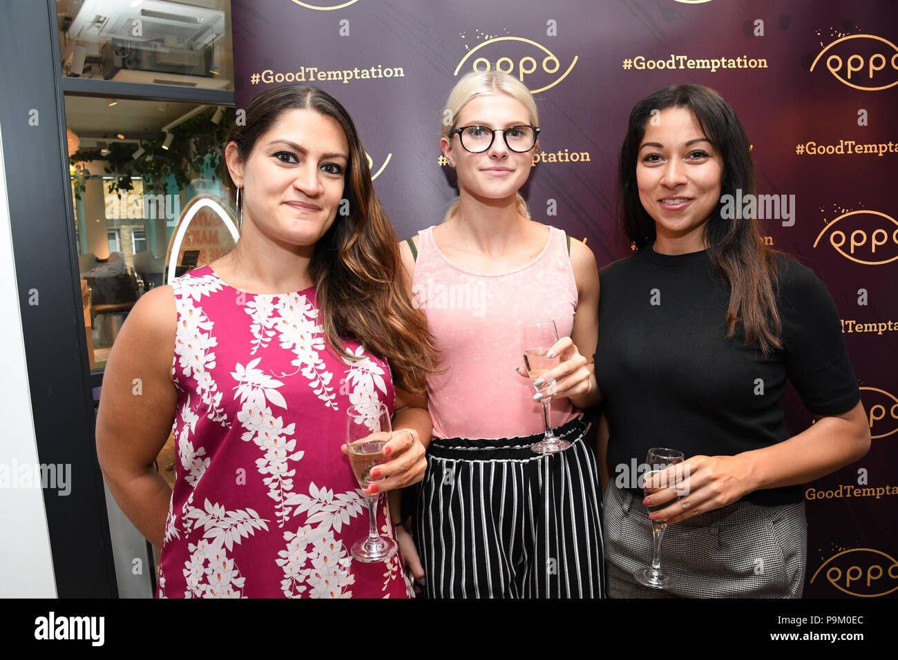 London, Großbritannien. 18 Juli, 2018. Priscilla Zarb@ prisk uk, Corina ...