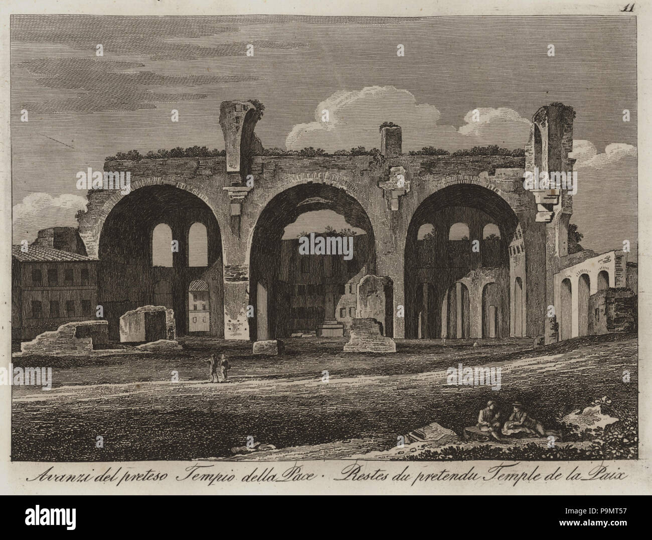 169 Avanzi del Tempio preteso de la Pace-Li Monumenti Piú Celebri Di ...