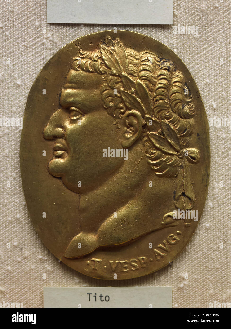 Der römische Kaiser Titus (regierte 79-81 AD) in der Italienischen ...