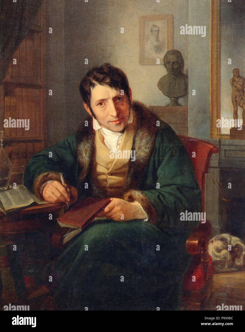 Moritz Daniel Oppenheim - Porträt von Ludwig Börne Stockfotografie - Alamy