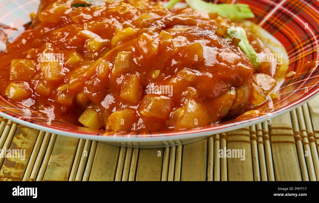 Kadhai Murg - kadhai Huhn in einem Wok, Huhn karahi Stockfotografie - Alamy