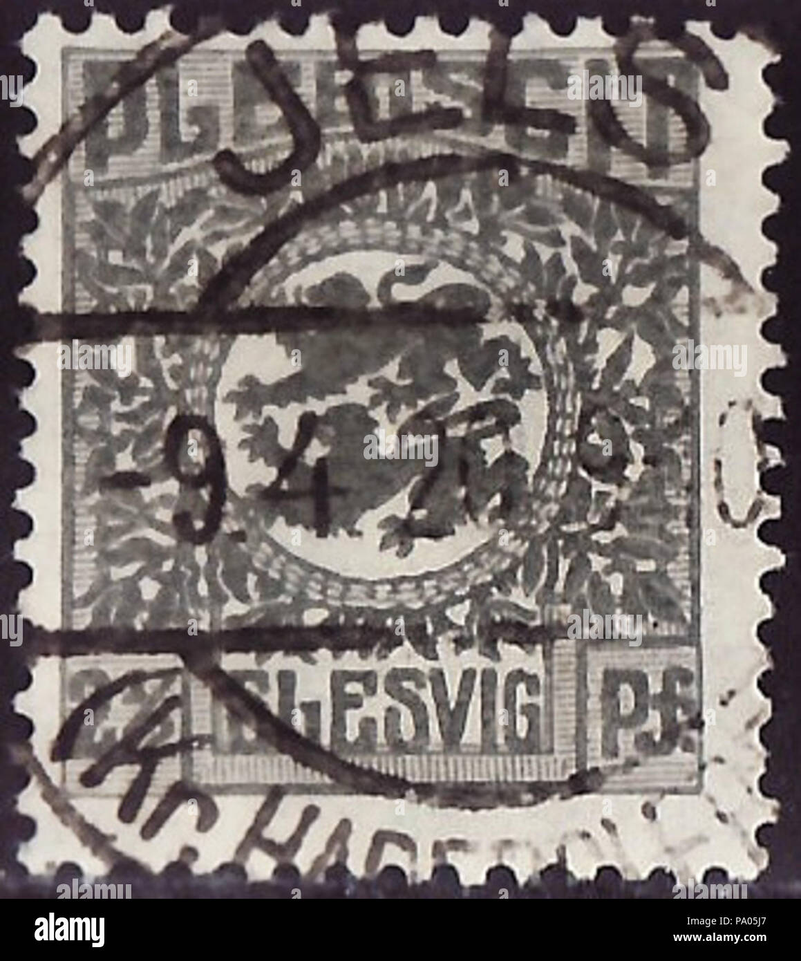 . Stempel des Deutschen Reiches - die Volksabstimmung Bereich chleswig ...