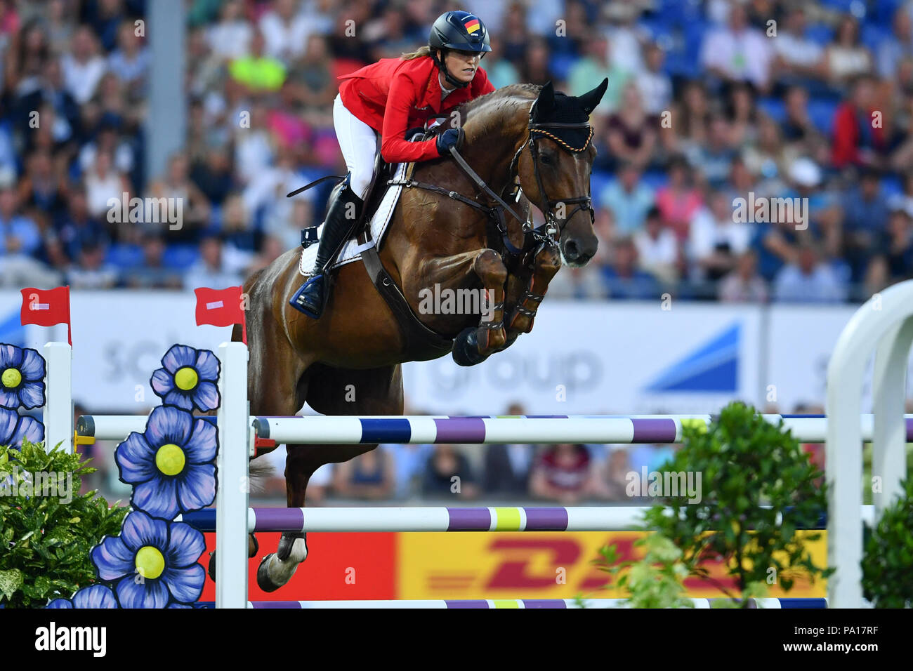 19. Juli 2018, Deutschland, Aachen: CHIO, Pferdesport, springen ...