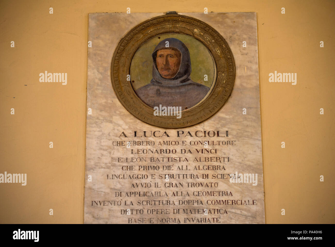 Fra Luca Pacioli Stockfotos und -bilder Kaufen - Alamy
