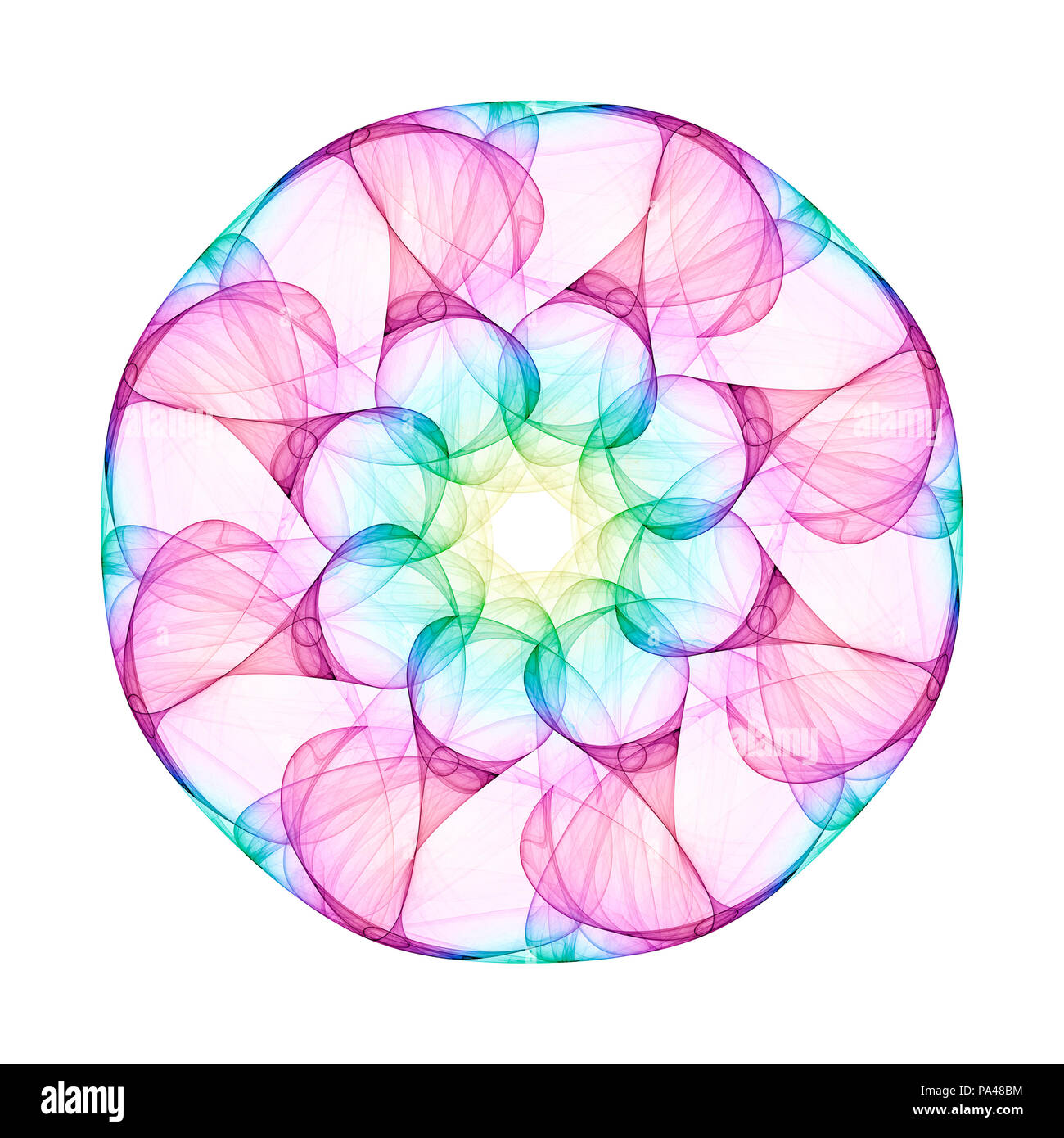 Ein Beispiel für eine schöne bunte Mandala Stockfotografie - Alamy
