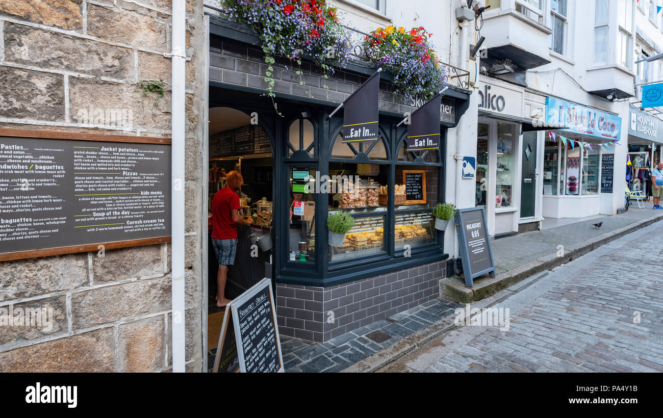 St. Ives Cafe Fore Street Stockfotografie - Alamy