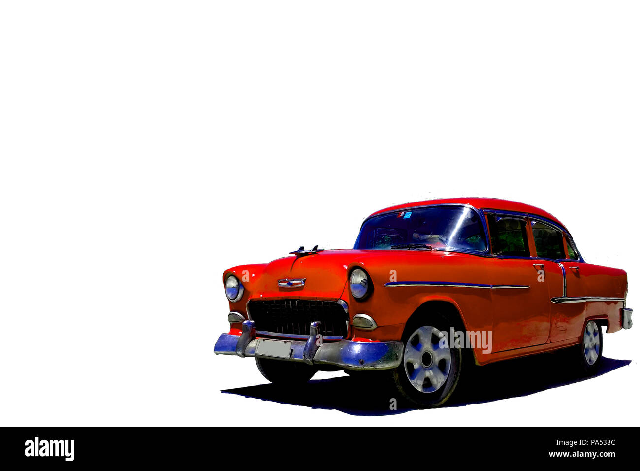 Rotes auto auf weißem hintergrund -Fotos und -Bildmaterial in hoher ...