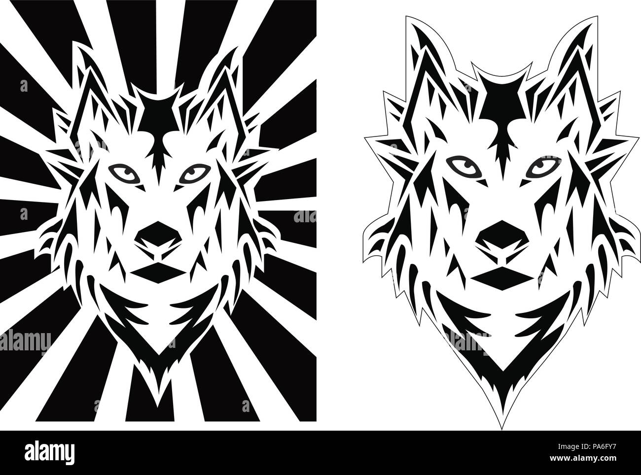 Wolfsstraße Stock-Vektorgrafiken kaufen - Alamy