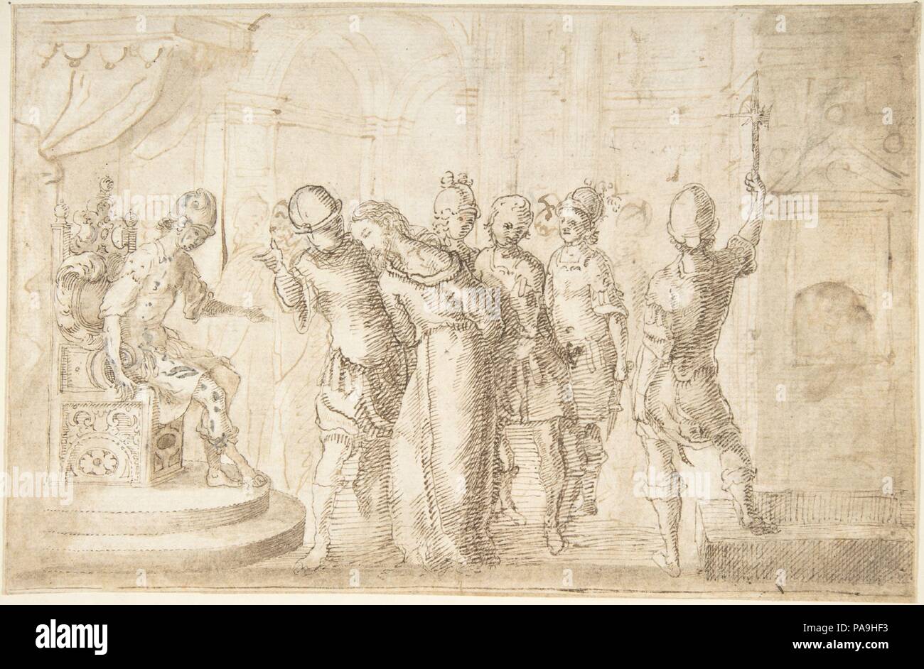 Pontius Pilatus Prozess Gegen Christus Stockfotos und -bilder Kaufen ...