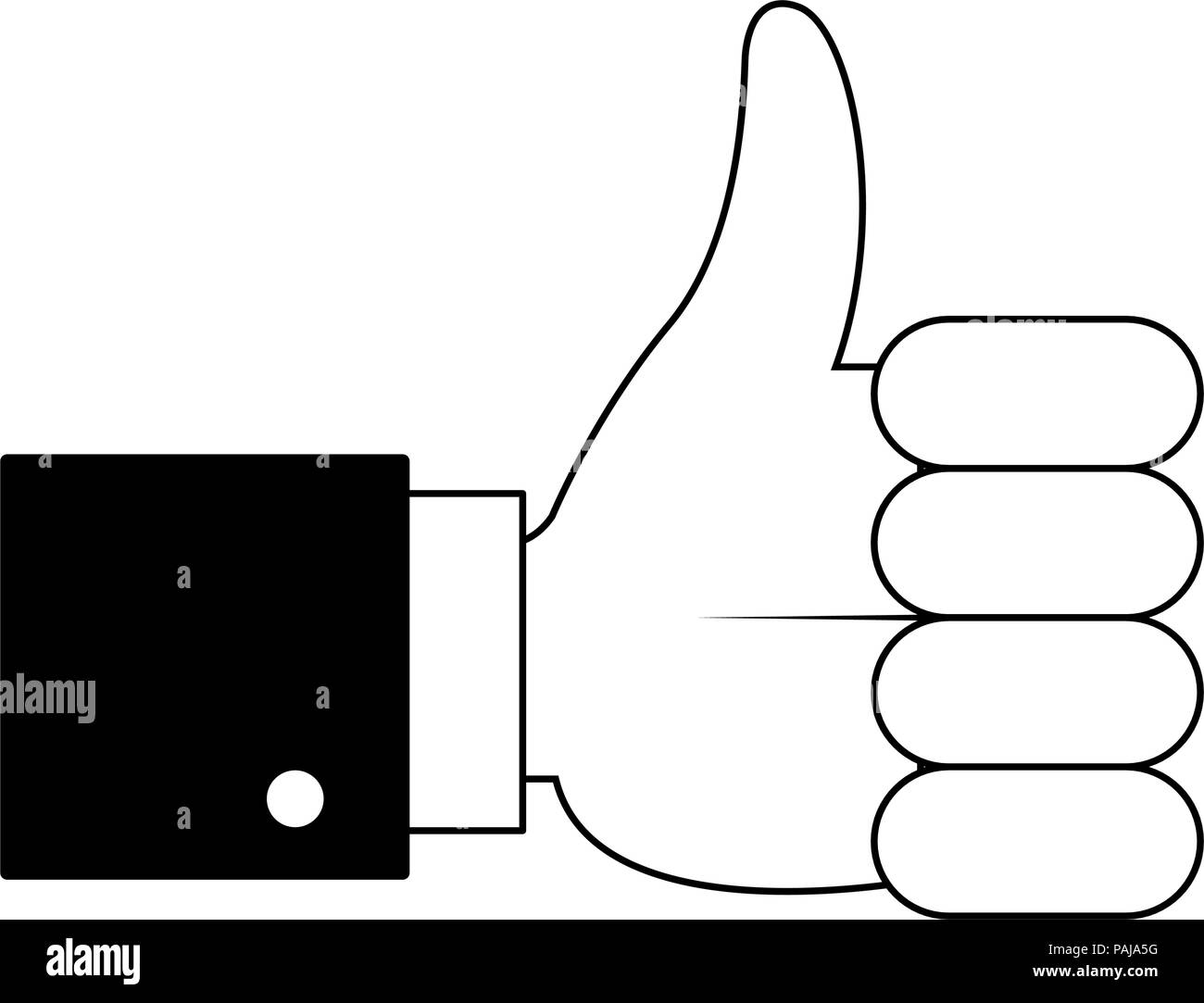 Daumen hoch, Symbol hand Vector Illustration graphic design Stock ...