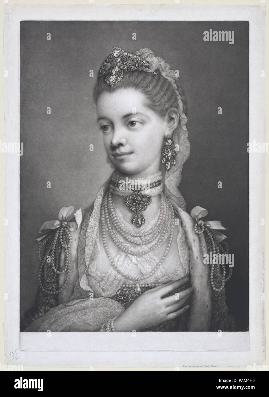 Ihre ausgezeichneten Majestät, Königin Charlotte von Großbritannien ...