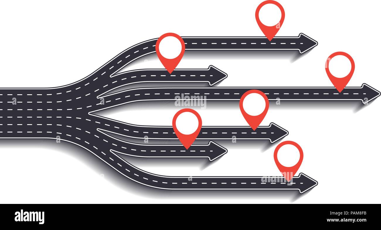 Diagramm der route Stock-Vektorgrafiken kaufen - Alamy