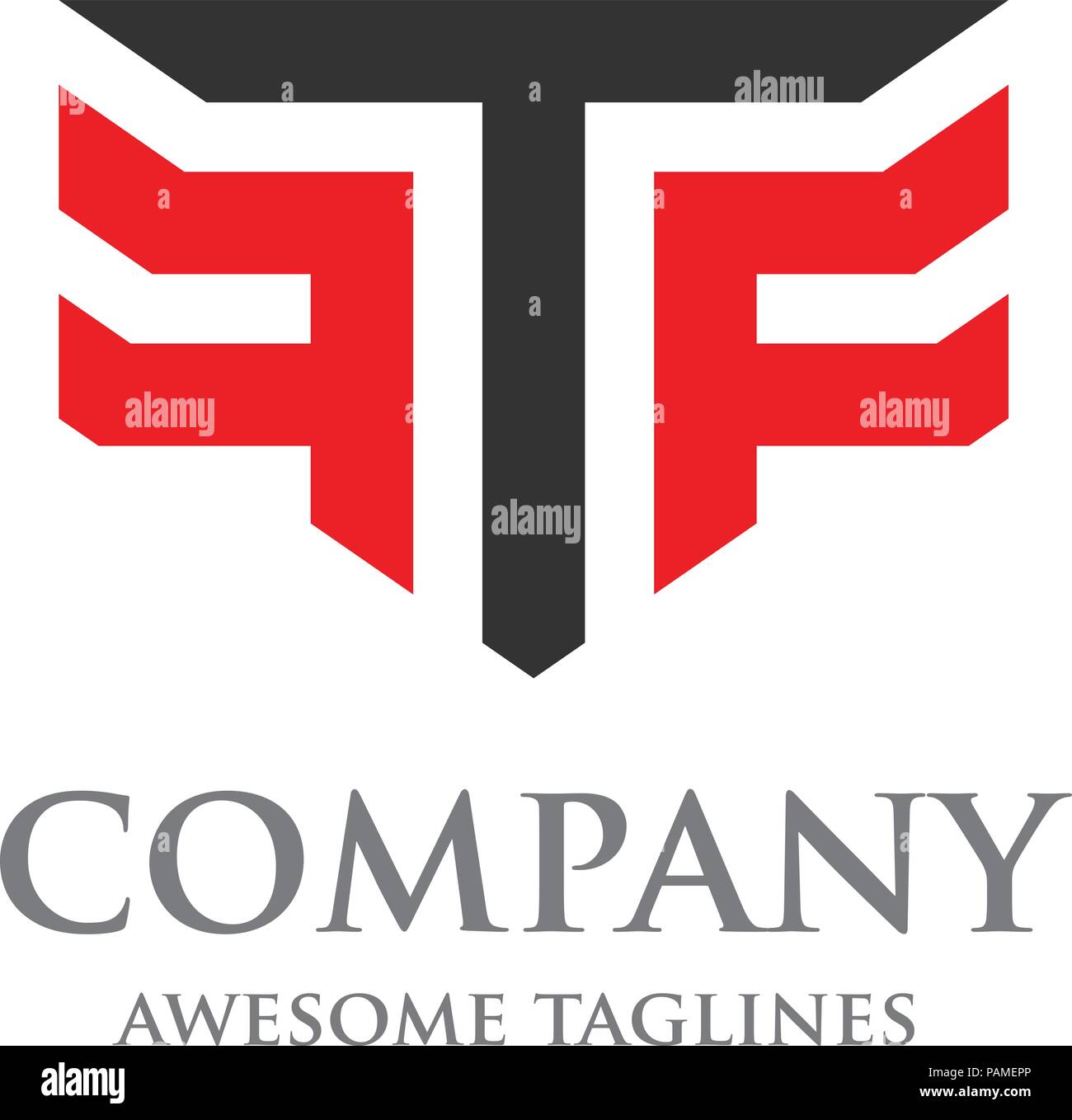 Kreative Buchstaben T und F-Logo. Elegante Alphabet Buchstaben F und T ...
