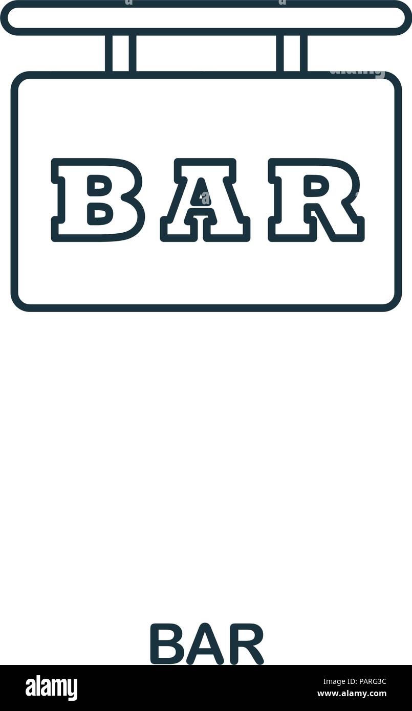 Auf das Symbol. Outline style Icon Design. UI. Abbildung: Symbol ...