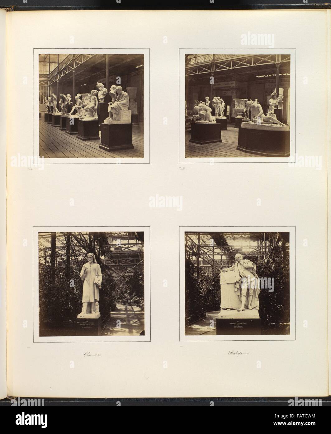 [Roman Court mit Skulpturen von posidonius und Verwundeten Gladiator ...