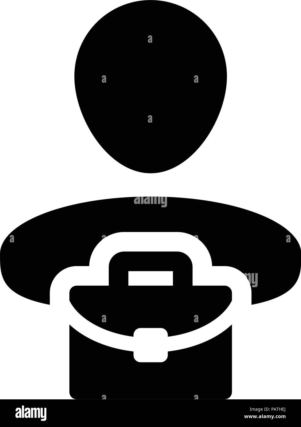 Mitarbeiter Symbol Vektor männliche Person Profil avatar Symbol mit ...