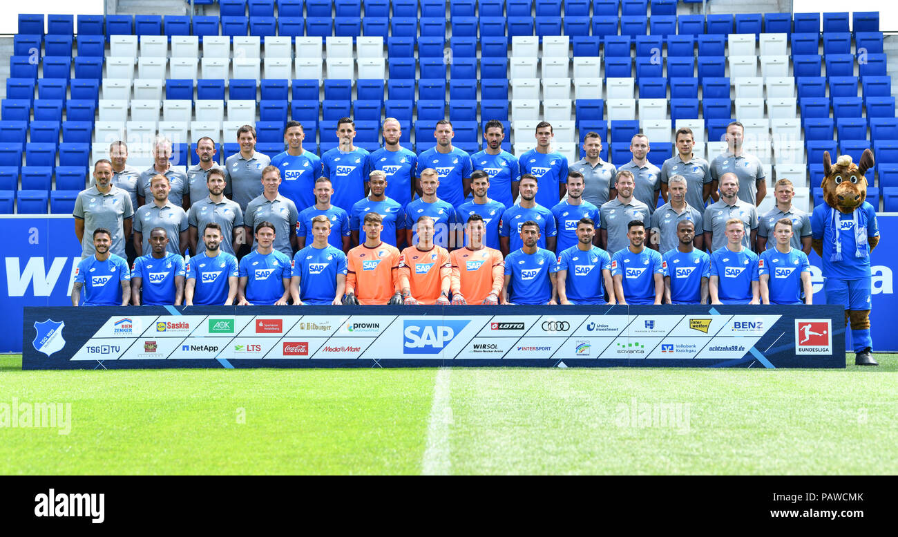 25. Juli 2018, Deutschland, Sinsheim: Fussball, Bundesliga, Foto ...