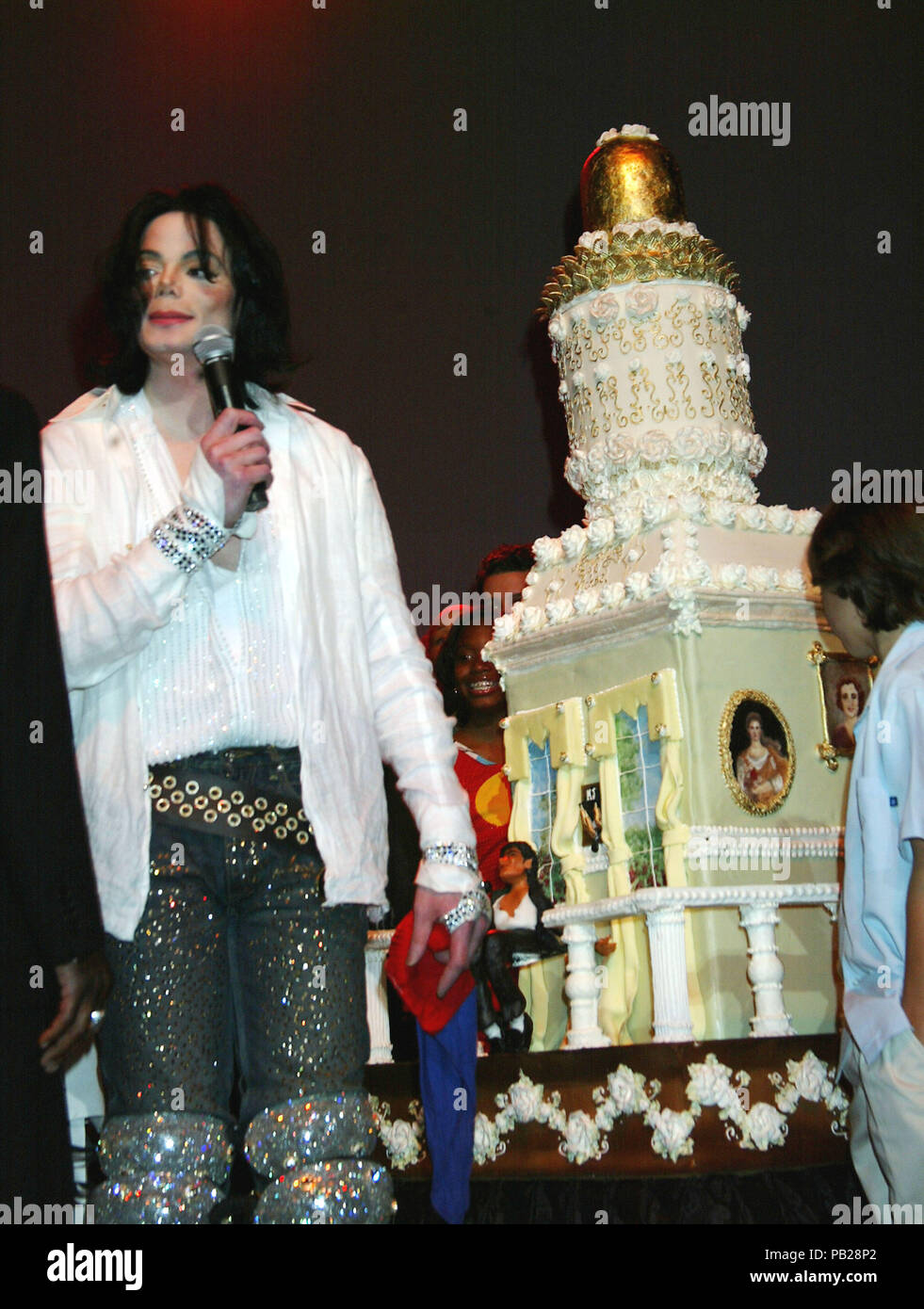 Michael Jackson Geburtstag Party im Opium Theatre in Los Angeles. August 28, 2003 ...