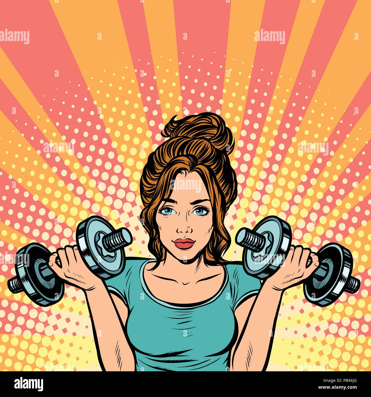 Cartoon dumbbell -Fotos und -Bildmaterial in hoher Auflösung – Alamy