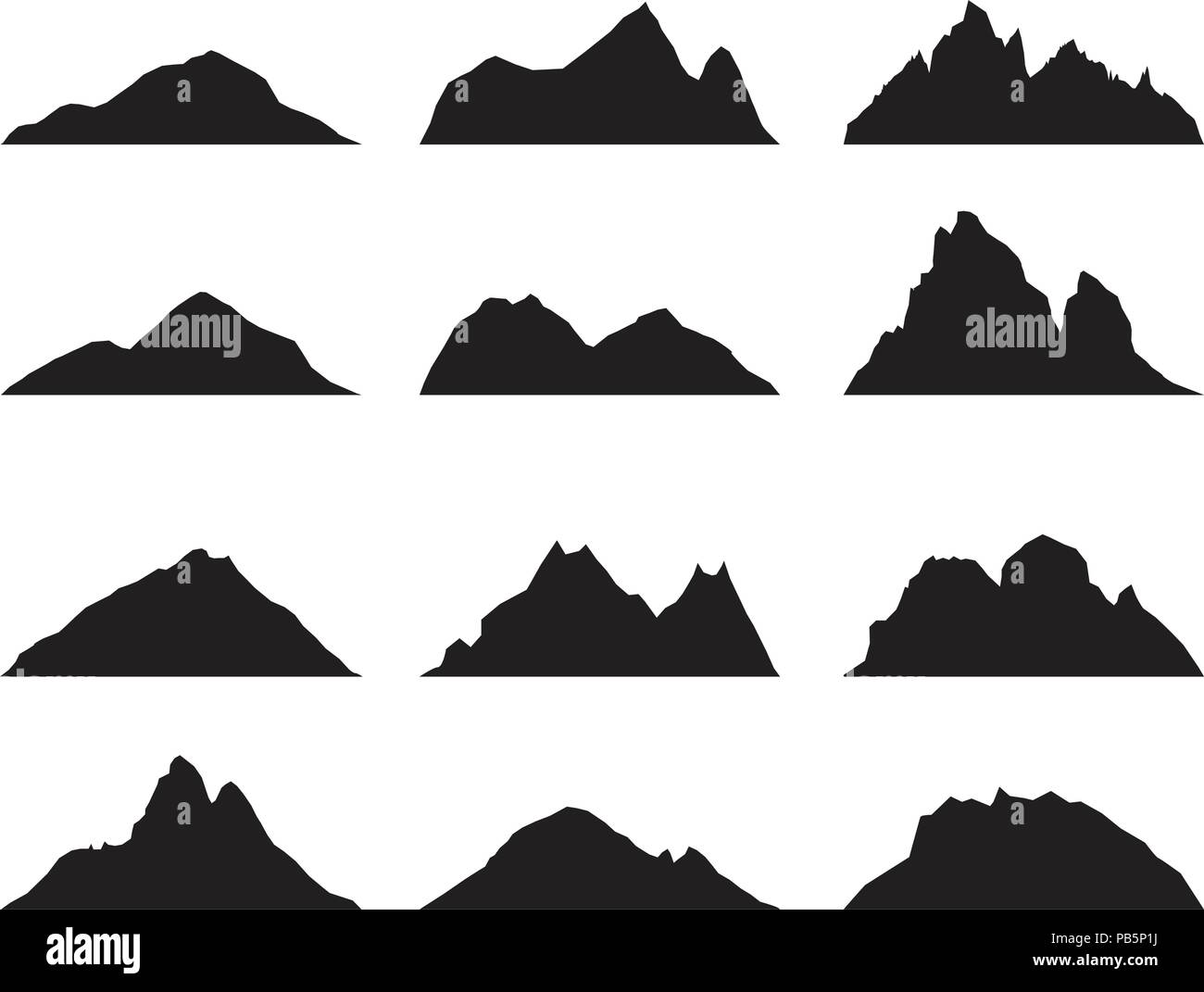 Berg silhouette -Fotos und -Bildmaterial in hoher Auflösung – Alamy