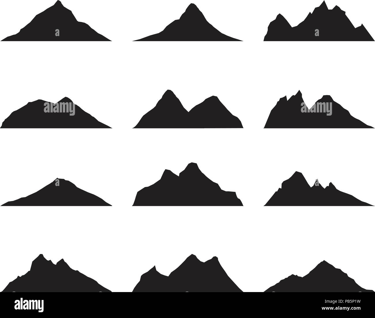 Berg silhouette -Fotos und -Bildmaterial in hoher Auflösung – Alamy