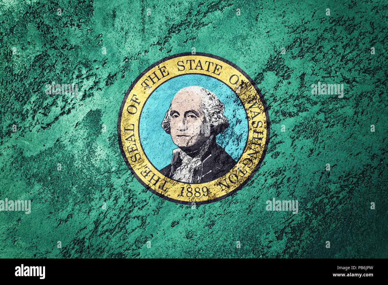 Washington state flagge -Fotos und -Bildmaterial in hoher Auflösung – Alamy