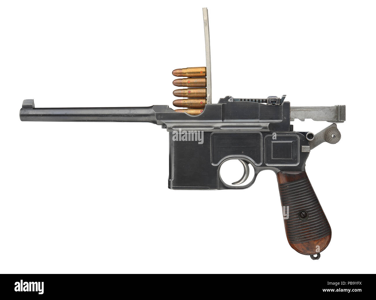 Mauser Modell C 96 centerfire selbst laden Pistole Stockfotografie - Alamy