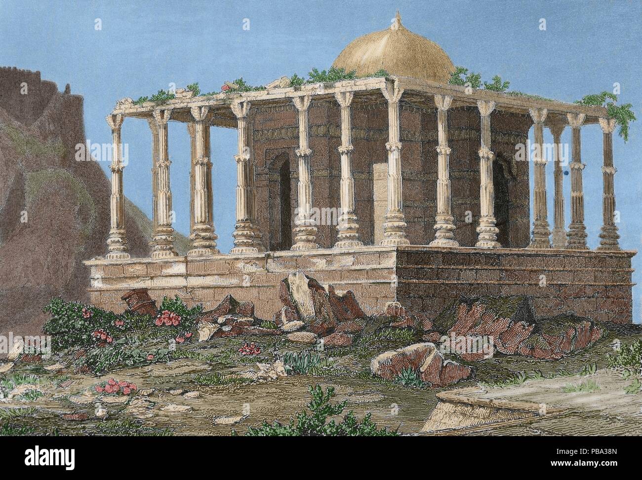 Templo Jaina en el Recinto del Fuerte Kumbhalgarh, construido en el ...