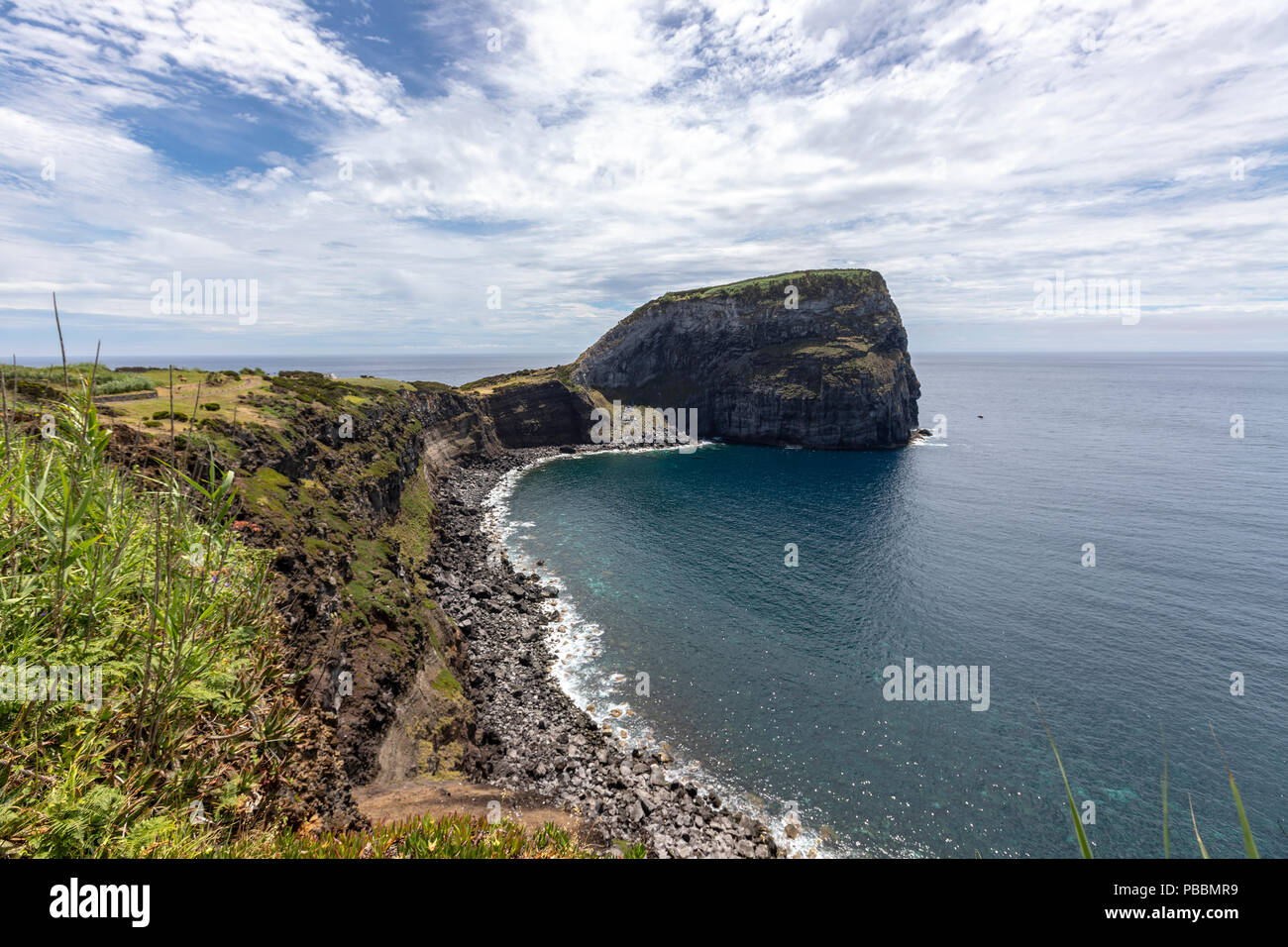 Ponta de Castelo Branco, Insel Faial, Azoren, Portugal Stockfotografie ...