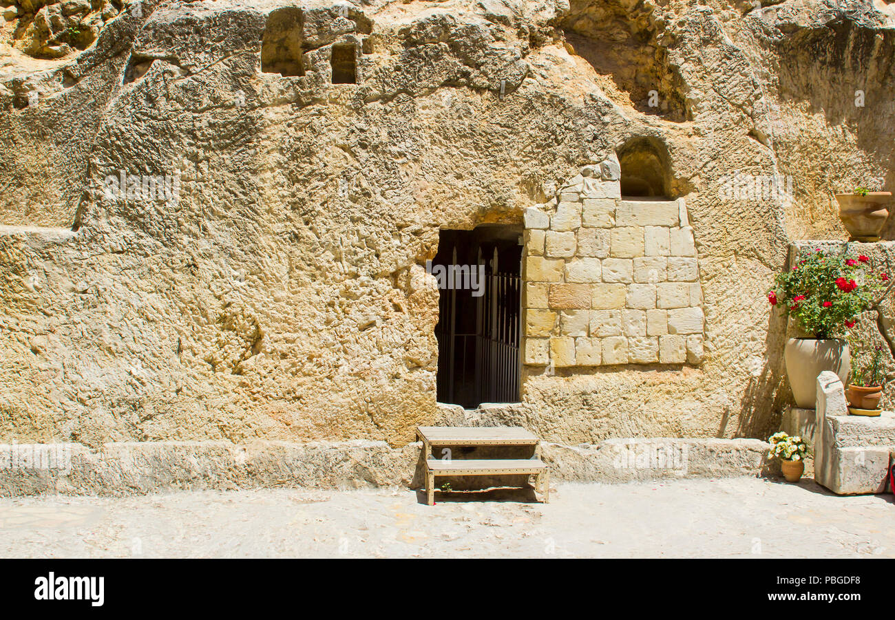 Jesus Grave Tomb Jerusalem Stockfotos und -bilder Kaufen - Alamy