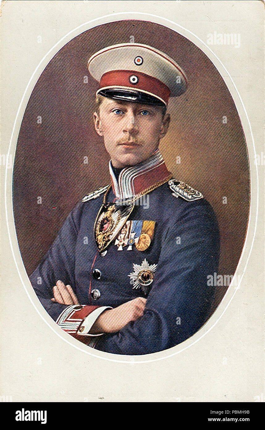. Englisch: Postkarte, undatiert (ca. 1915), Wilhelm, Kronprinz von ... . Englisch: Postkarte, undatiert (ca. 1915), Wilhelm, Kronprinz von ...