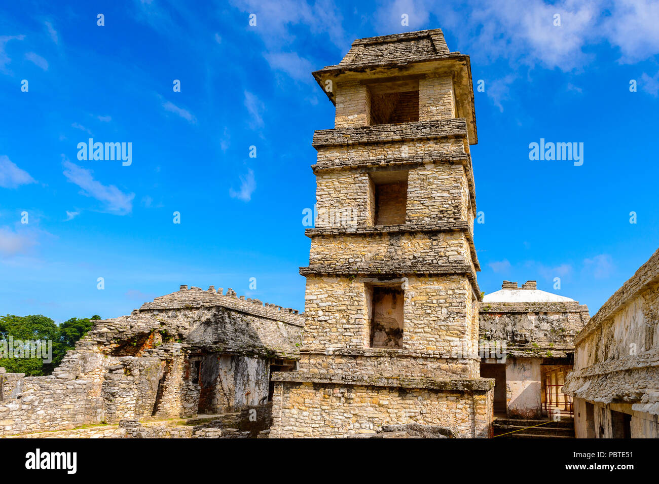 Observatorium der Palast von Palenque, war ein pre-Columbian Maya ...