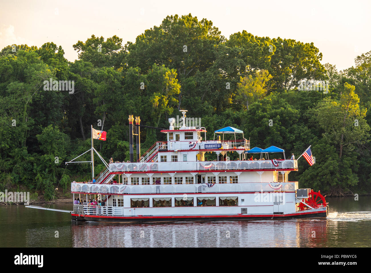 Harriott II Flussschiff, Gun Insel Rutsche, Montgomery, Alabama ...
