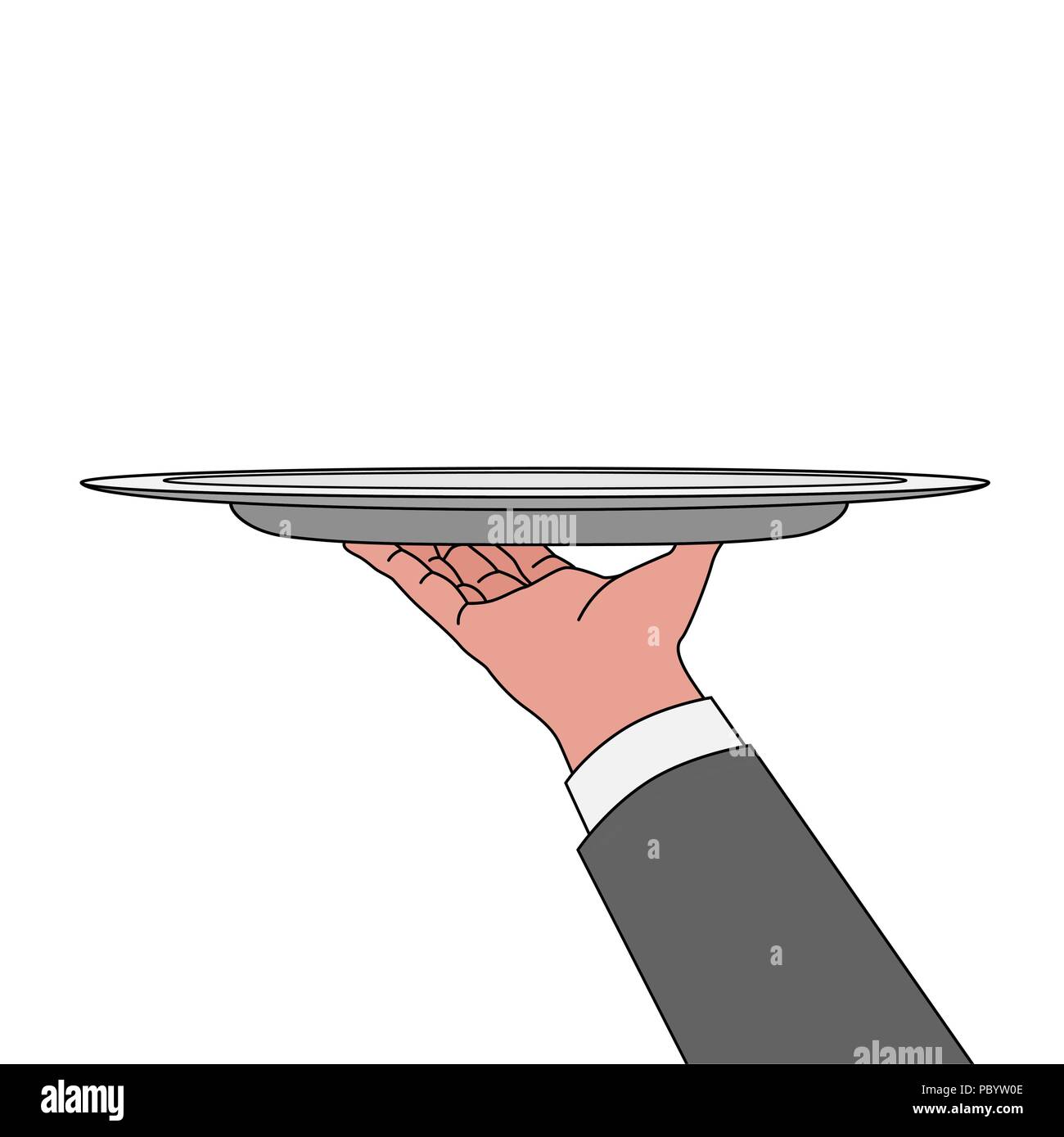 Kellnerin silhouette Stock-Vektorgrafiken kaufen - Alamy