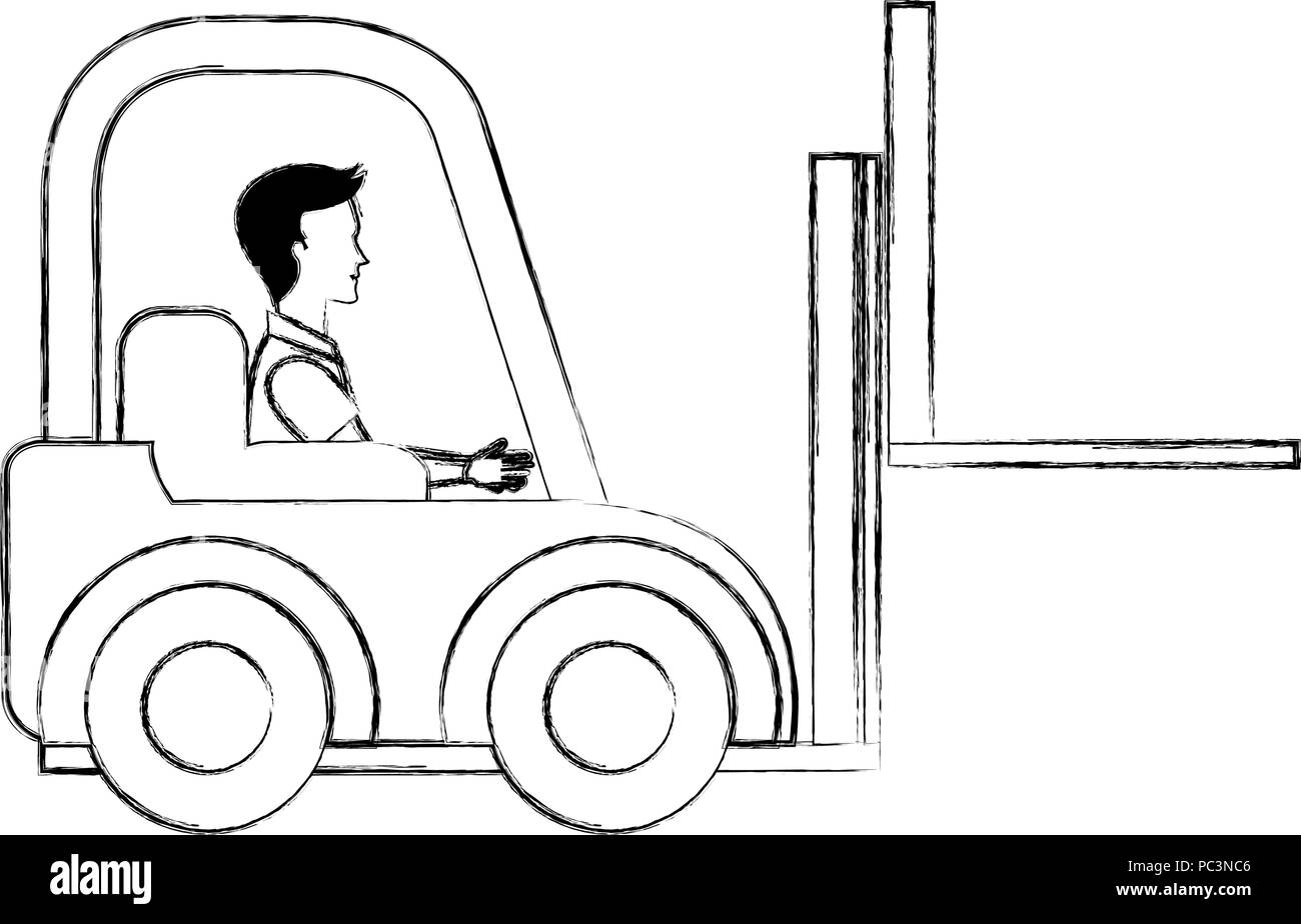 Hydraulischer gabelstapler Stock-Vektorgrafiken kaufen - Alamy